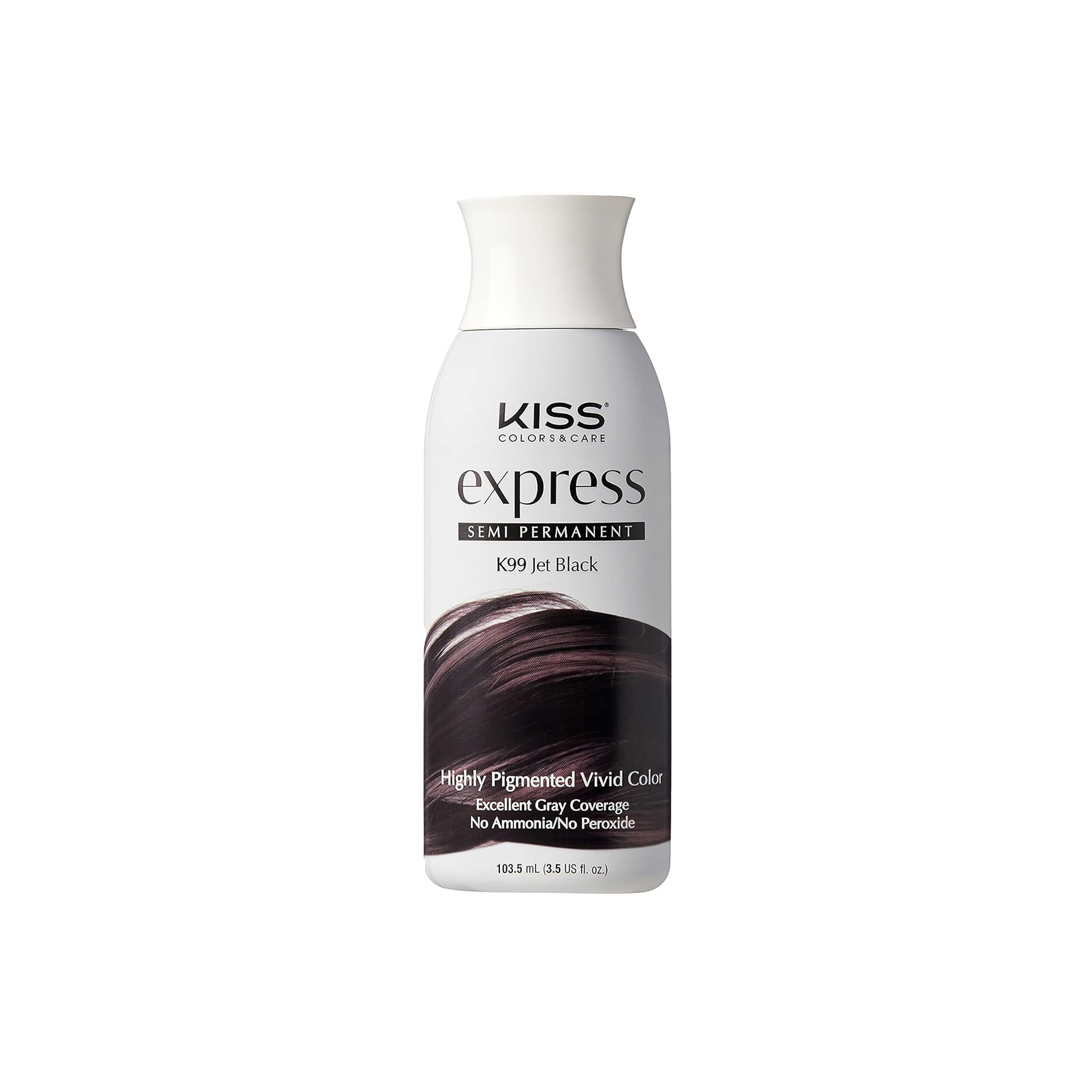 Red by Kiss - Express Semi-Permanent Hair Color K99 Jet Black 100ml ...